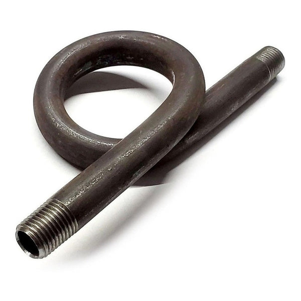 Sifón Cola De Cochino Recto Acero Al Carbón 1/4 Npt Macho